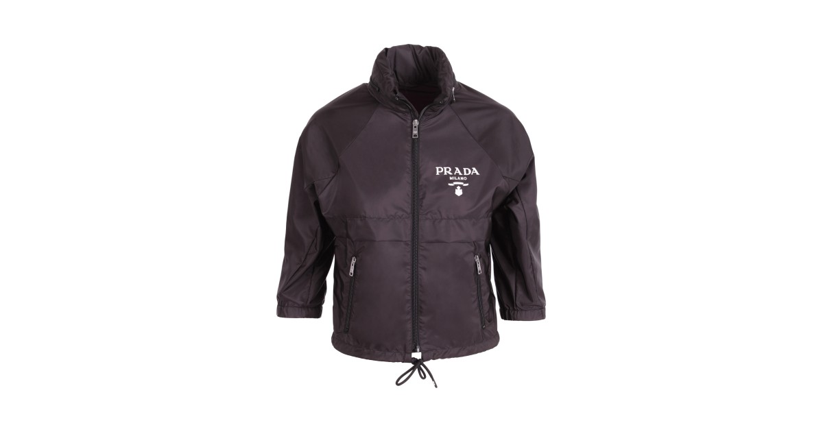 Prada Short 'Re-Nylon' Logo Jacket 44 | SHOPenauer Prada Short 'Re-Nylon' Logo Jacket 44 | SHOPenauer